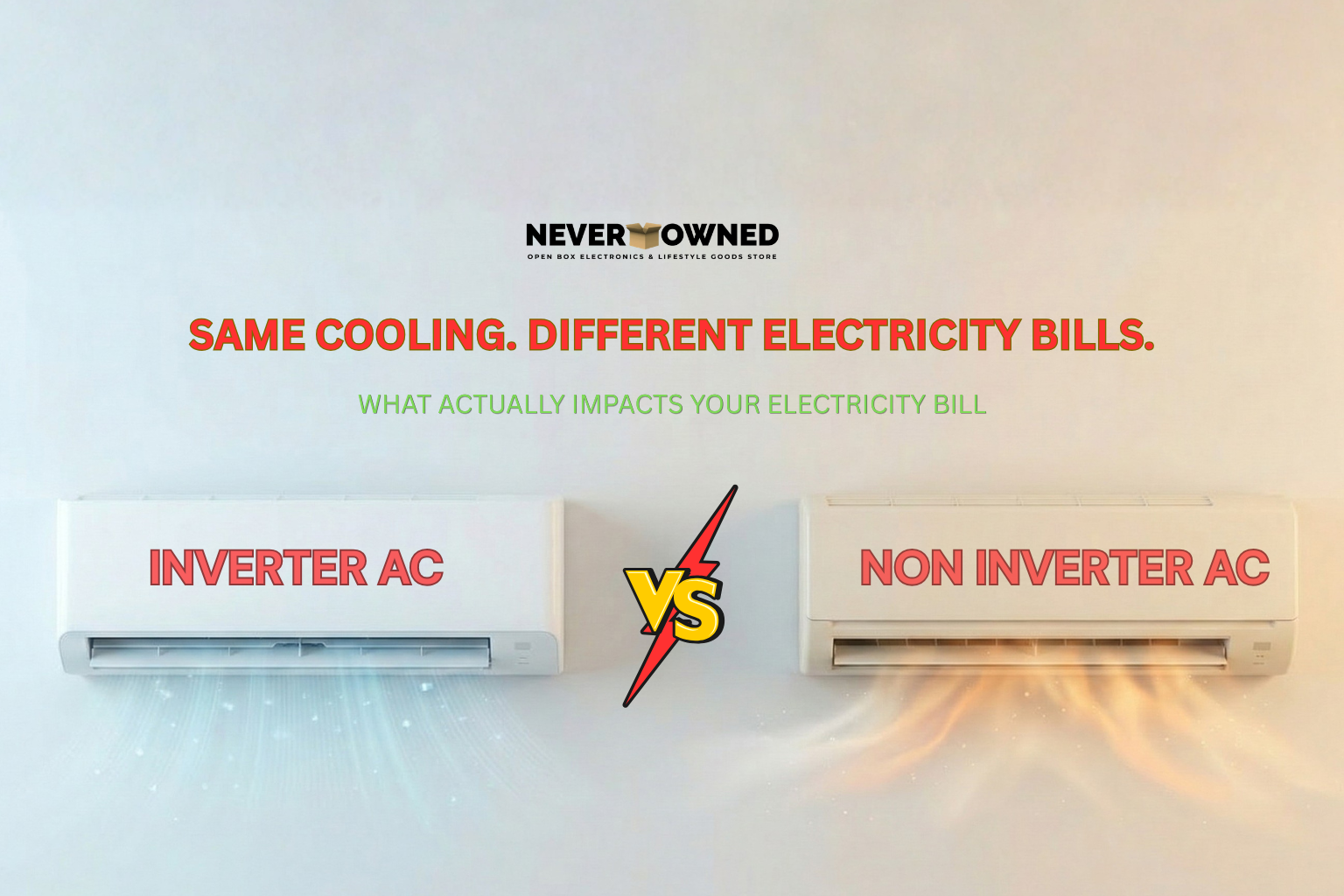 Inverter vs Non-Inverter AC: The Real Electricity Bill Math ...