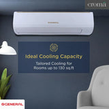 O General 1.1 Ton Split AC (2026) – Powerful Cooling, Copper Condenser ...