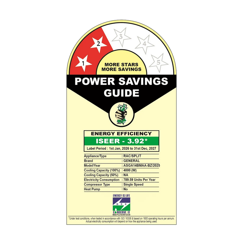 O General 1.1 Ton Split AC (2026) – Powerful Cooling, Copper Condenser ...