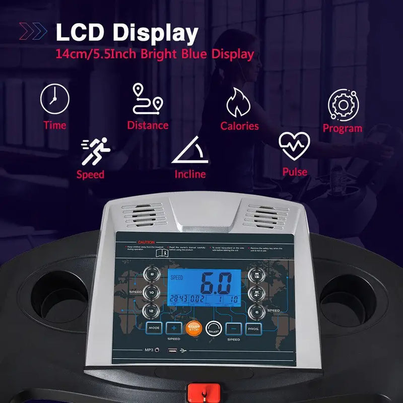 Powermax TDA-111 Foldable Treadmill | 4HP Peak Motor, Auto Incline ...